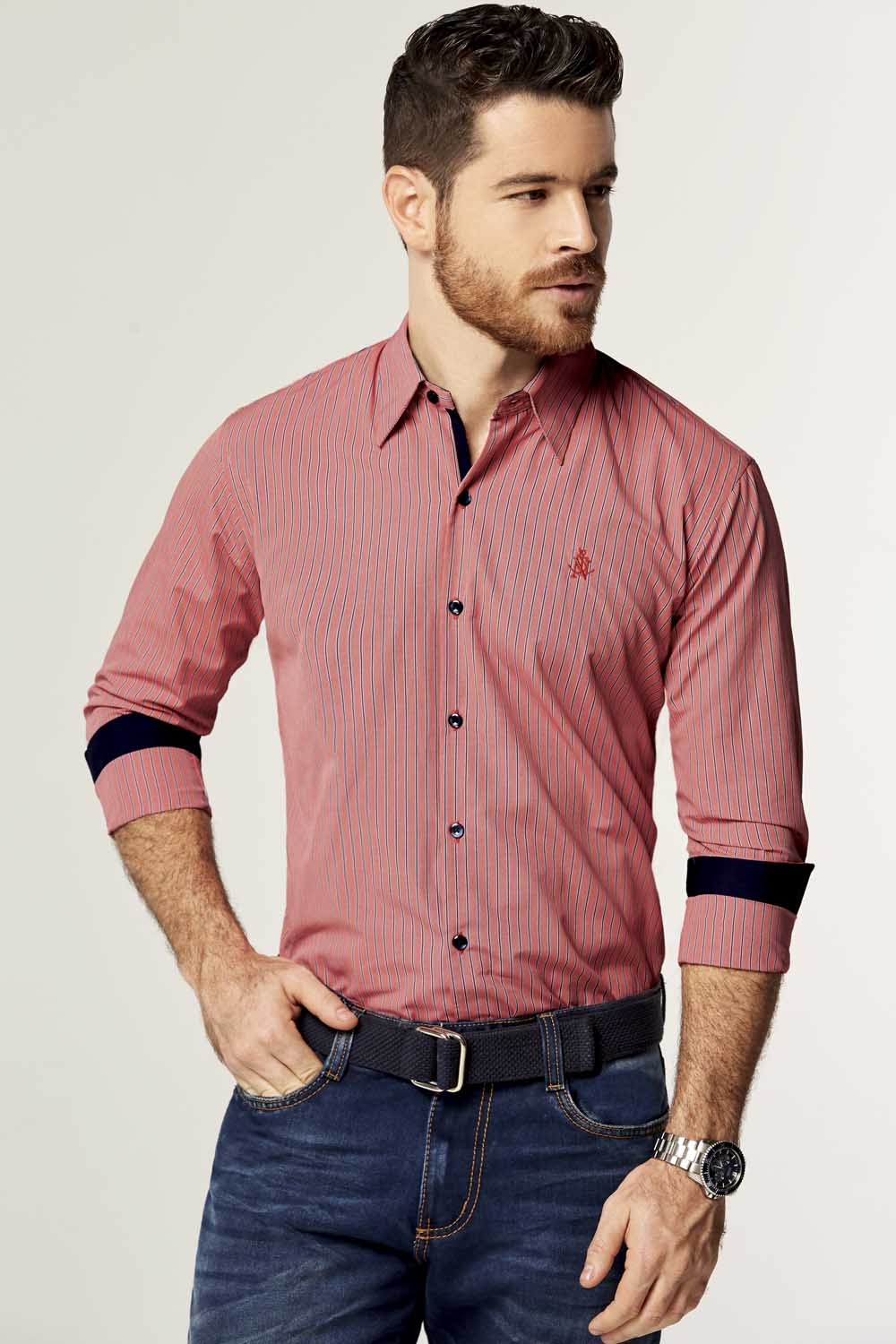 Camisa Hunt Rayas - Slim Fit – American US Regatta